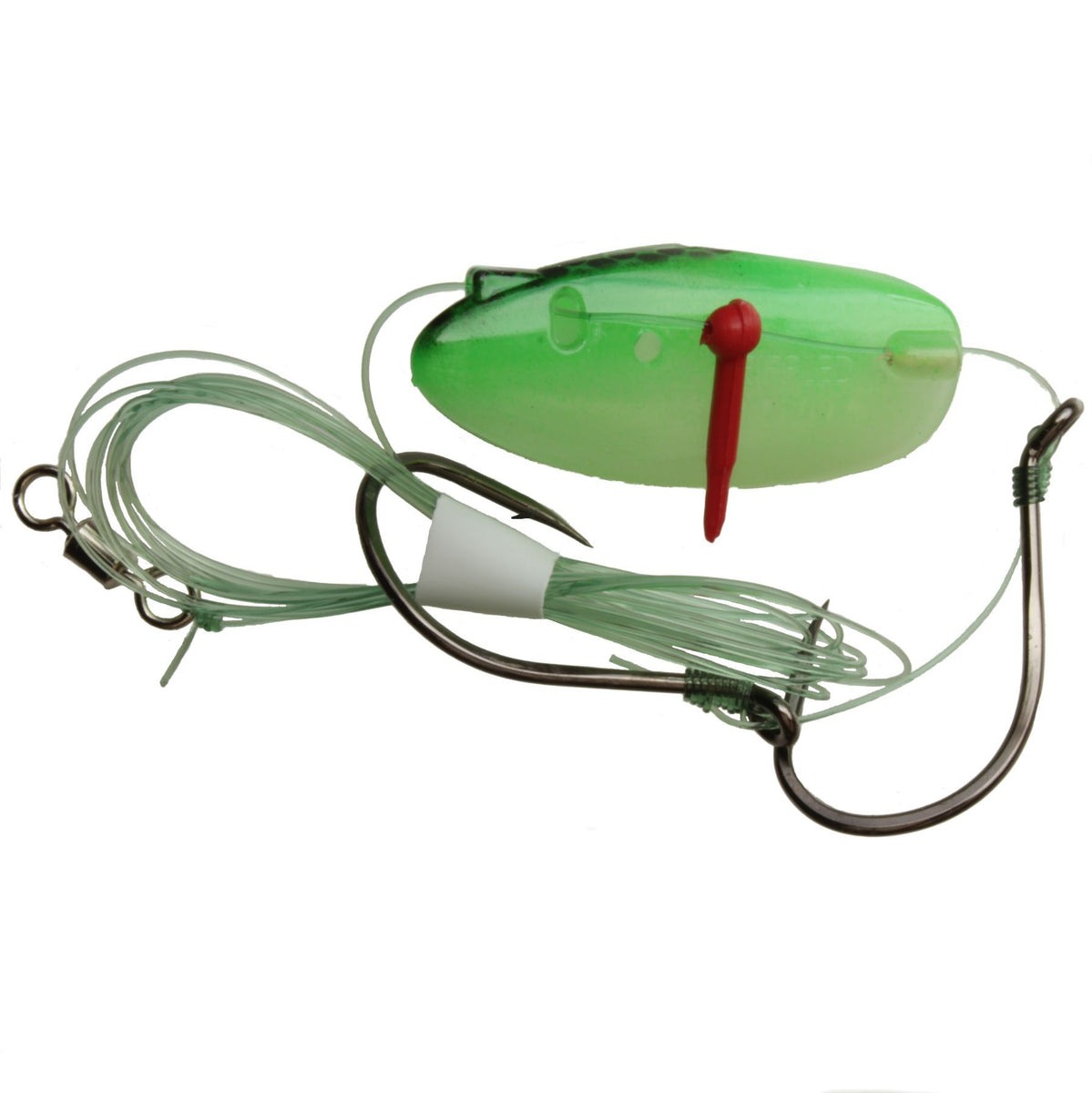 Krippled Anchovy Barbed Tandem, #632-Green/Black Scale on Glow ...