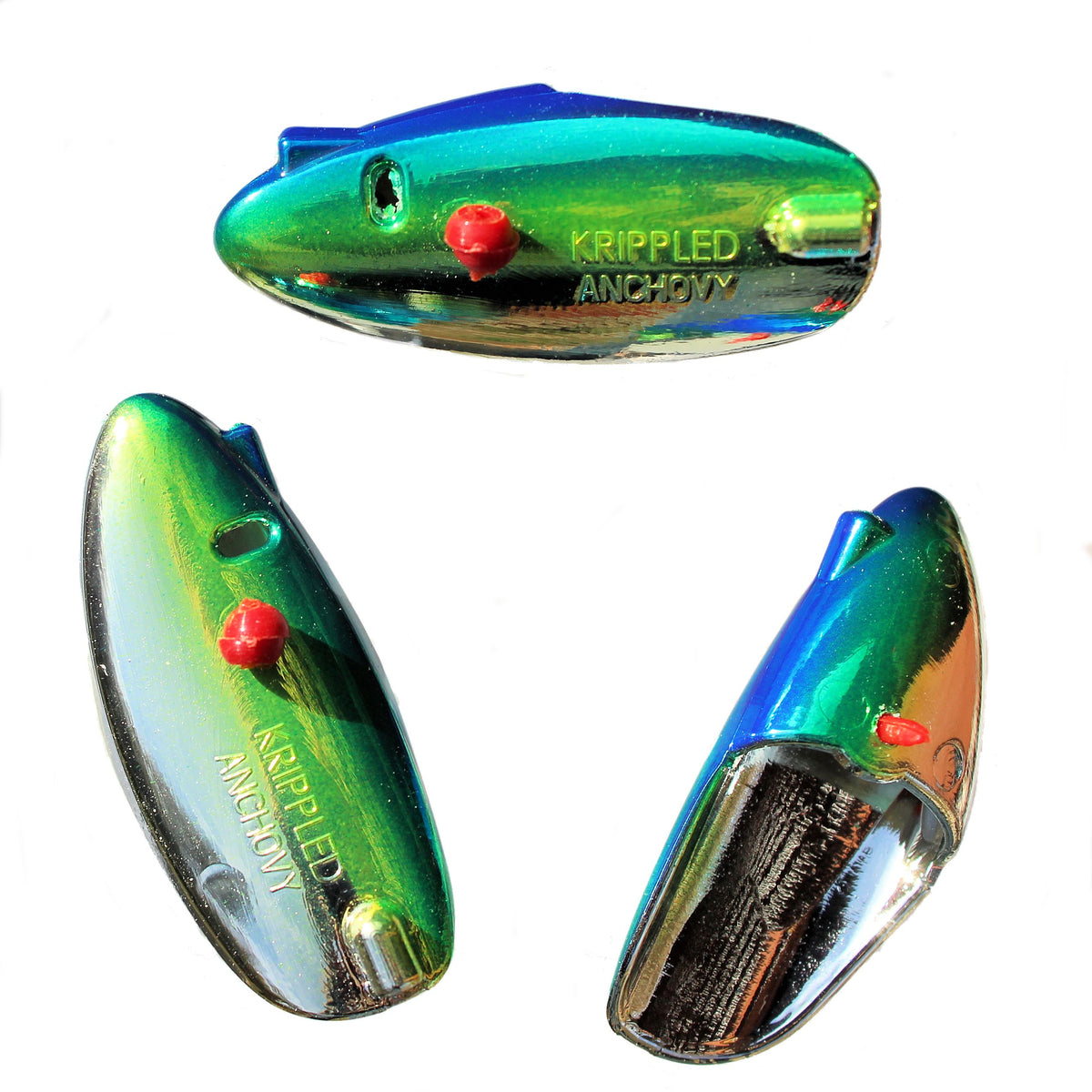 Krippled Anchovy Unrigged 3-pack #325- Dorado on Krome – Krippled ...