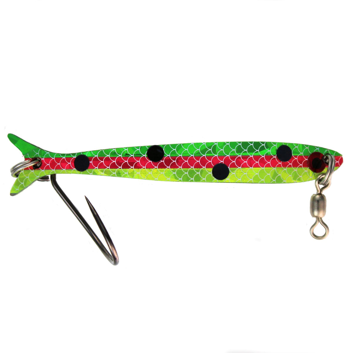 Krippled KC Needle fish Spoon, Watermelon – Krippled Fishing Lures, USA