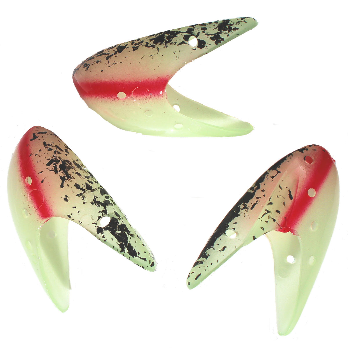 Krippled Herring #1 Unrigged 3-pack, #629-Ocean Talker on Glow ...
