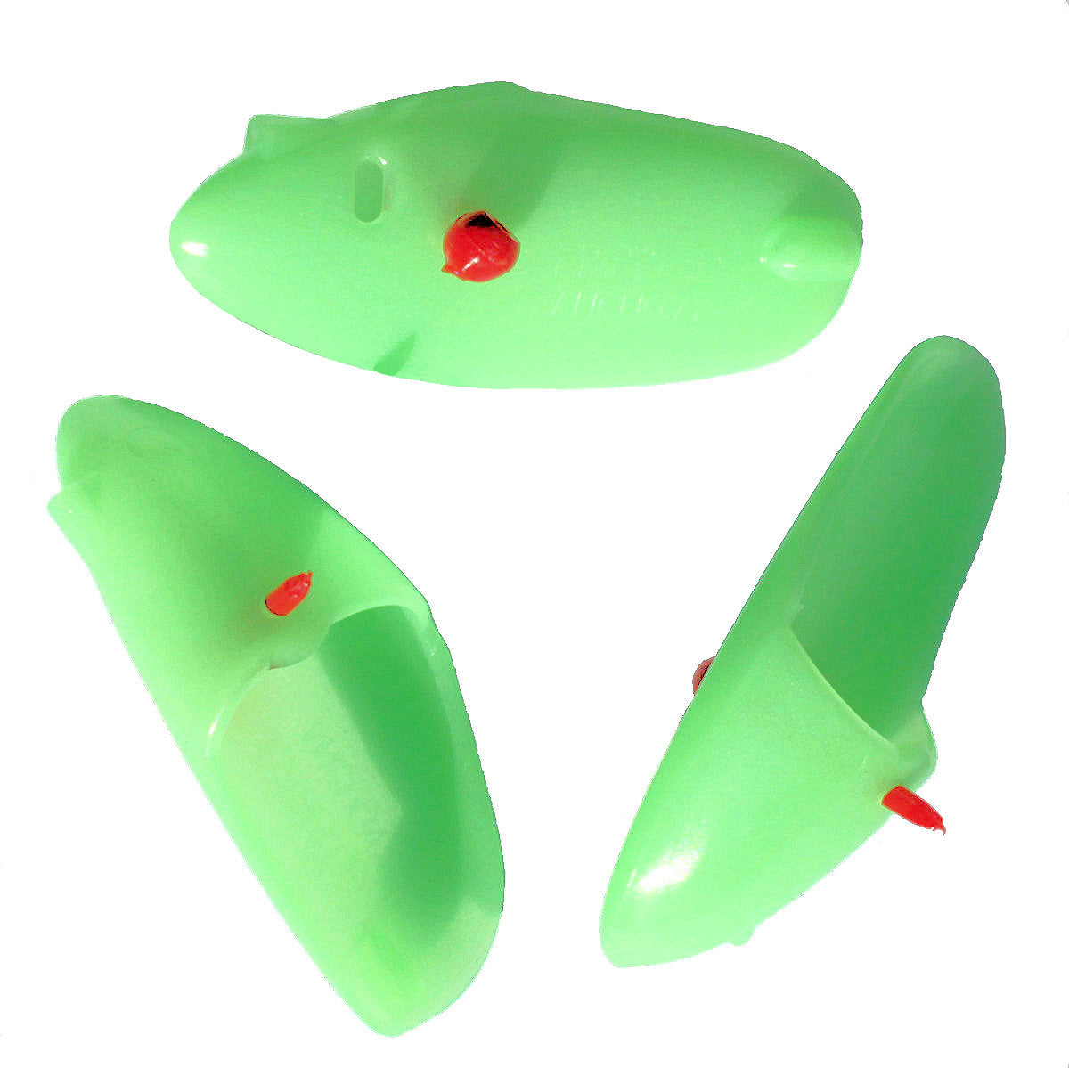 Krippled Anchovy Unrigged 3-pack, Glow Green – Krippled Fishing Lures, USA
