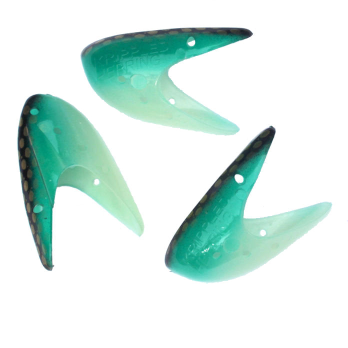 Krippled Herring #1 Unrigged 3-pack, #606-Green Scale on Glow ...